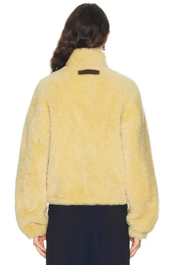 Miu Miu Shearling Zip-up Jacket