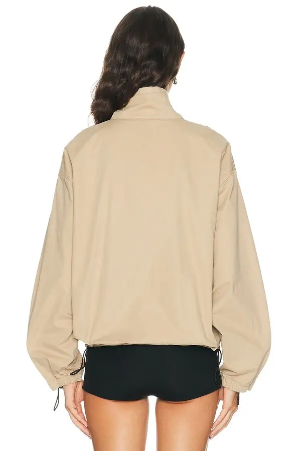 Miu Miu Gabardine Jacket With Zipper Details - Corda