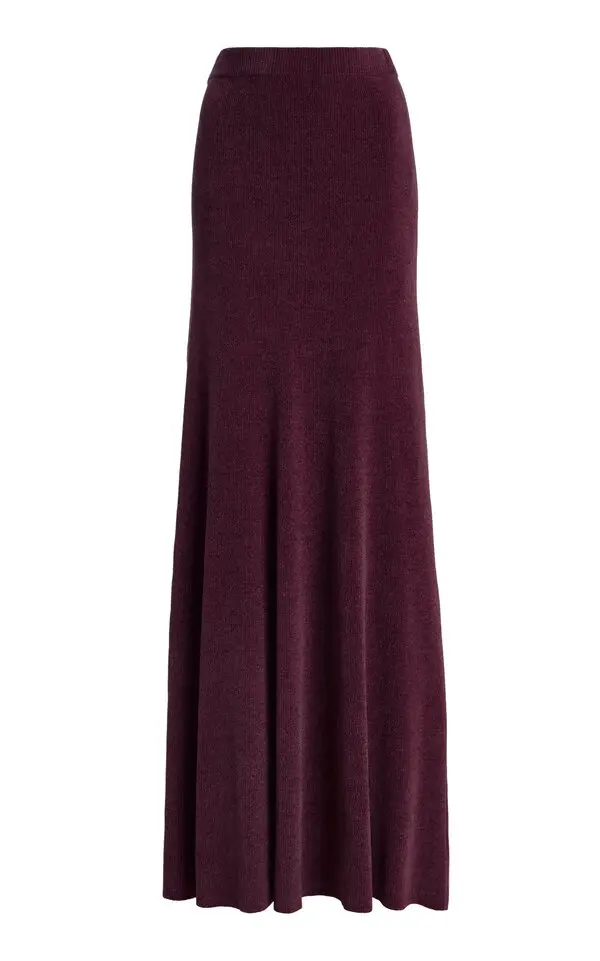 Gabriela Hearst Muir Silk Maxi Skirt - Purple