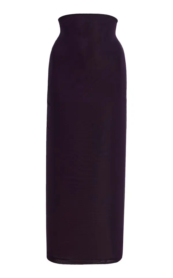 MAYGEL CORONEL Monumenta Knit Maxi Skirt - Purple