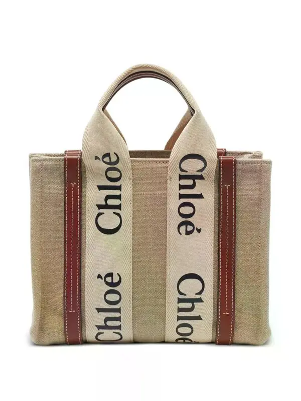 Chloé Small Woody Tote Bag - Neutrals