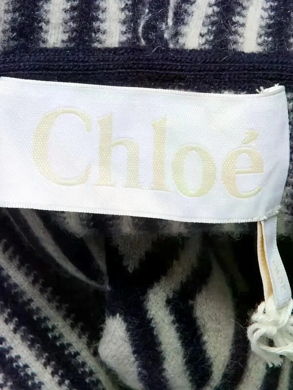 Chloé Stripe-pattern Knitted Cape
