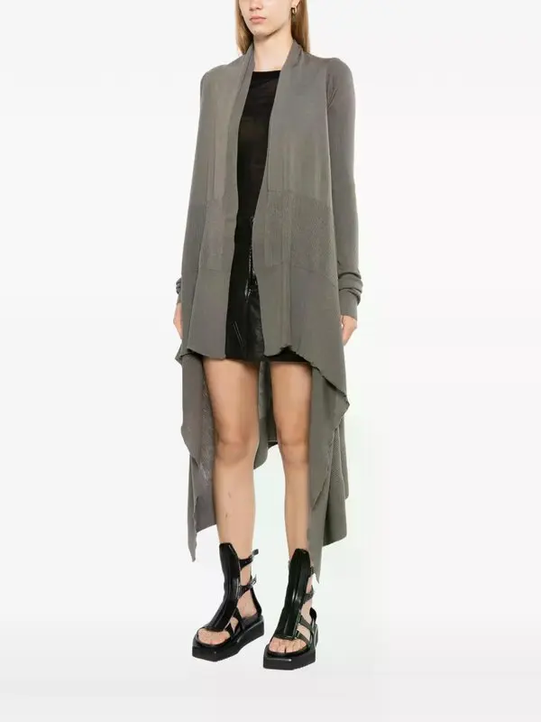 Rick Owens Ribbed Asymmetrical Cardigan