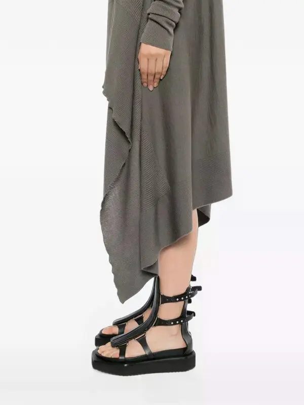 Rick Owens Ribbed Asymmetrical Cardigan
