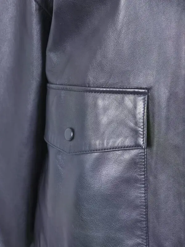 Liviana Conti Shearling-collar Leather Jacket