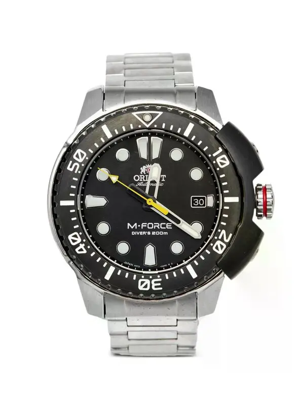 ORIENT M-force 45mm Automatic Diver Watch With Stainless Steel Link Bracelet - Black