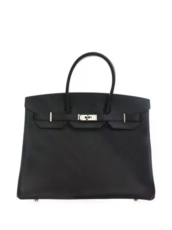 Hermès 2017 Epsom Birkin Retourne 35 Handbag - Black