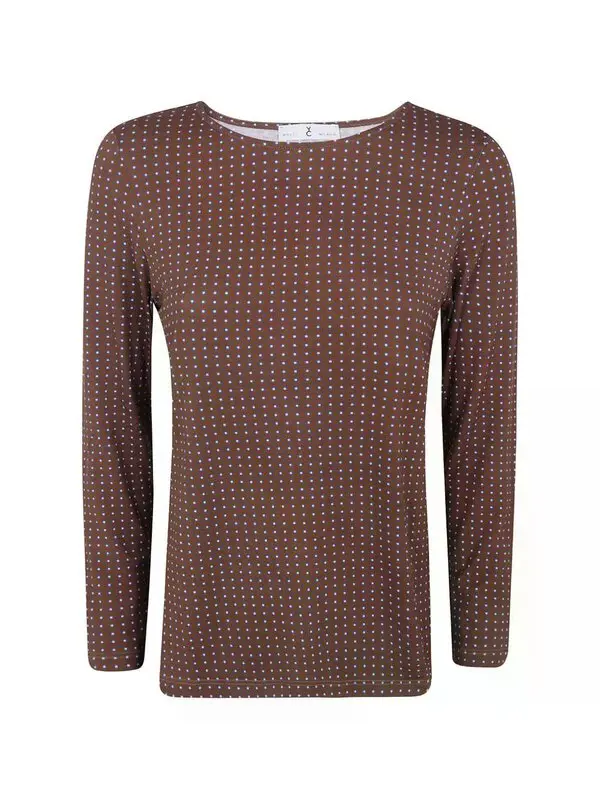 WHYCI Geometric-print Long-sleeve T-shirt