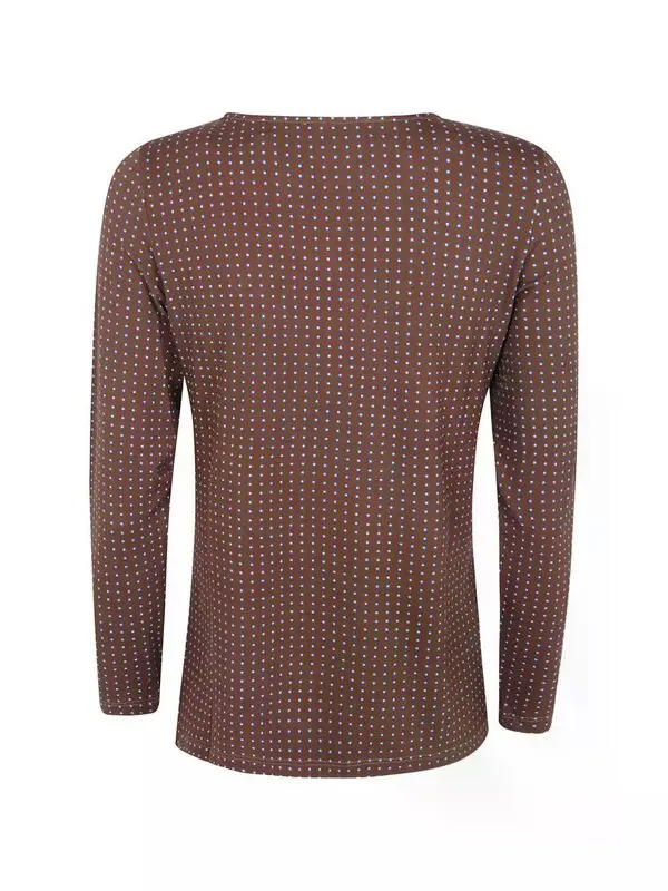 WHYCI Geometric-print Long-sleeve T-shirt