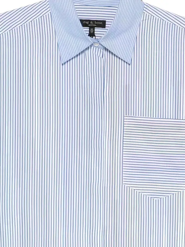Rag & Bone Striped Cropped Shirt