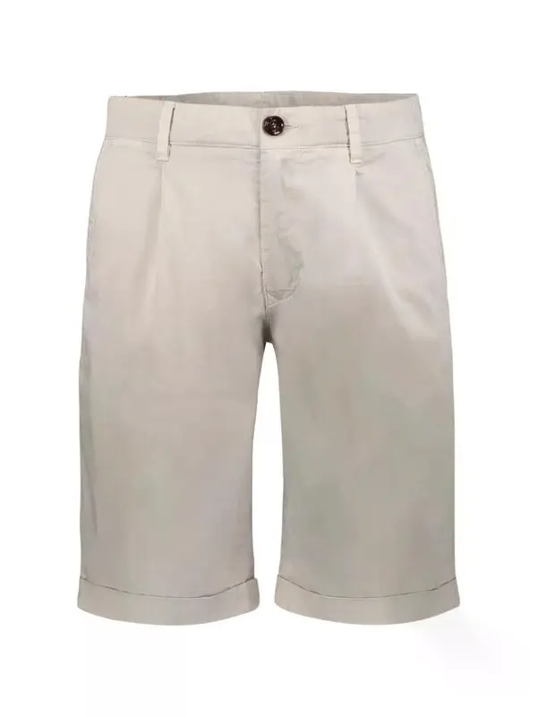 MOORER Alicudi Turn-up Shorts - Neutrals