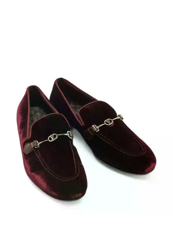 LOUIS VUITTON Vlogo Velvet Loafers