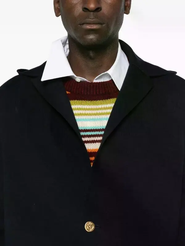 Sacai Hooded Gold-tone Button Blazer