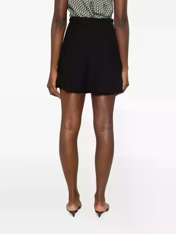 I BLUES Belted Pleated Shorts