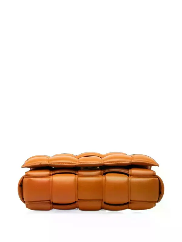Bottega Veneta Nappa Intrecciato Padded Cassette Cross Body Bag - Orange