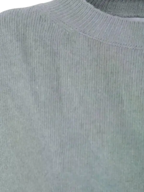 Laboratorio Capri Distressed-effect Ribbed-trim Sweater