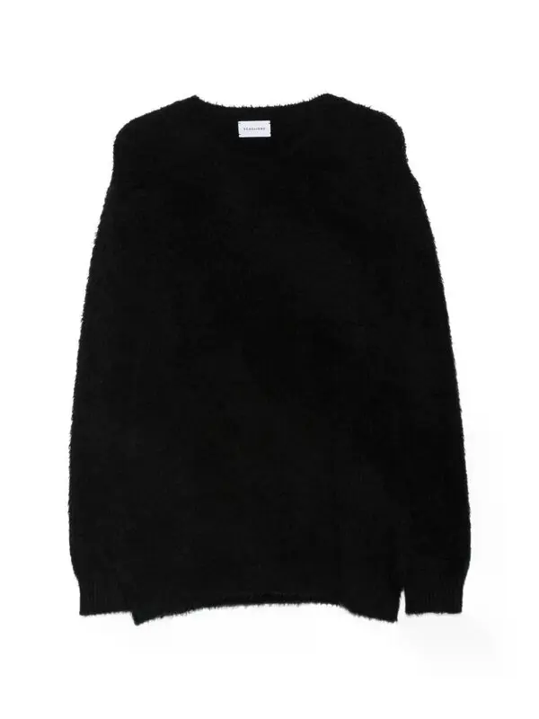 SCAGLIONE Bouclé-knit Crew Neck Sweater