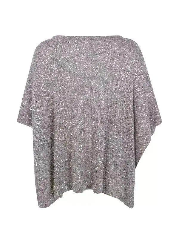 D.exterior Sequin-embellished Knitted Top