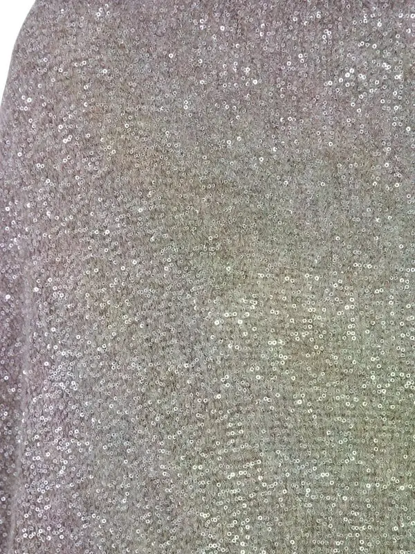 D.exterior Sequin-embellished Knitted Top