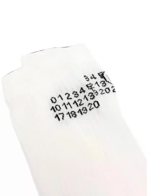 MAISON MARGIELA Numeric-logo Ribbed Socks