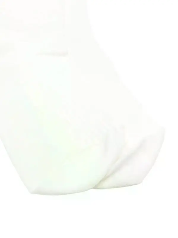 MAISON MARGIELA Numeric-logo Ribbed Socks - Neutrals