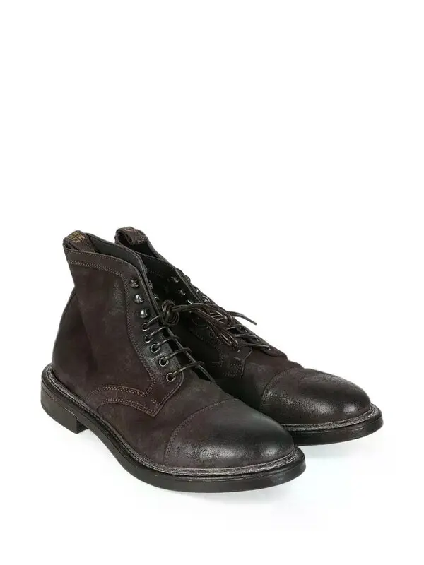Moma Distressed Effect Lace-up Boots