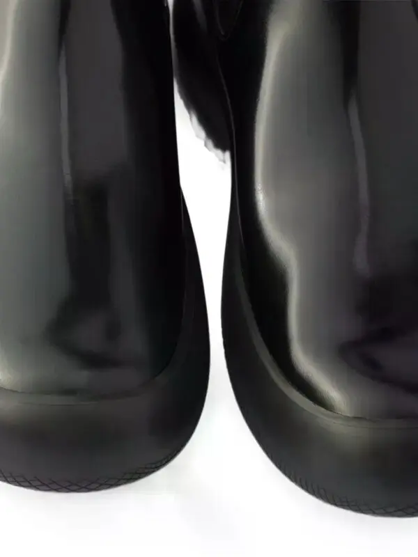 Prada Brushed Leather Chelsea Boots