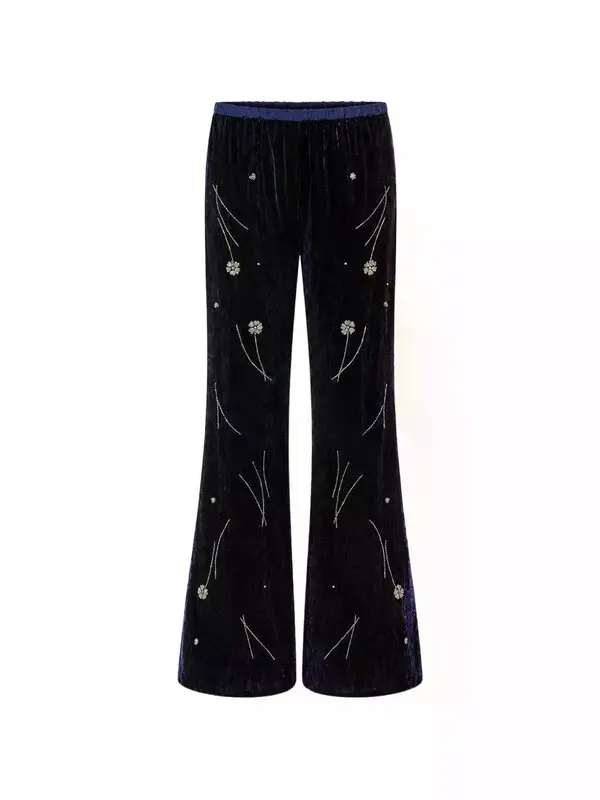 FORTE_FORTE Fleurs D'orient Floral-embroidered Trousers