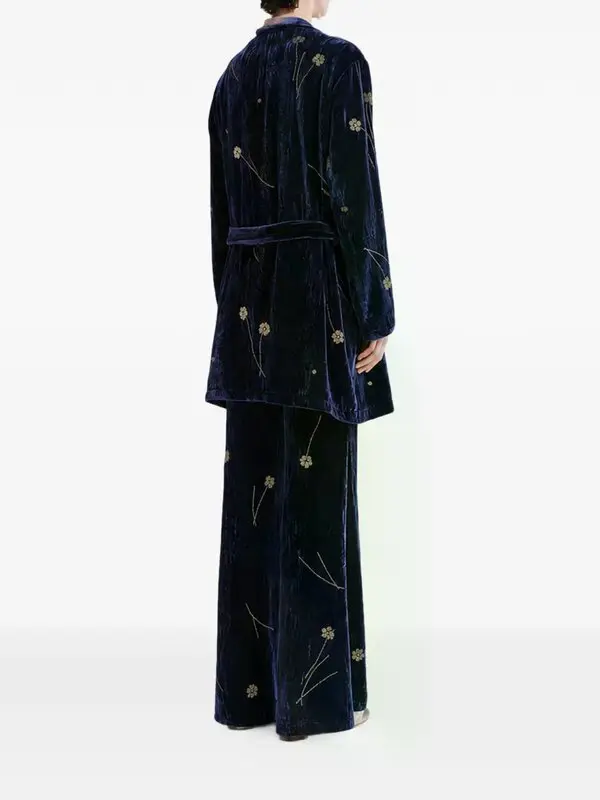 FORTE_FORTE Fleurs D'orient Floral-embroidered Trousers