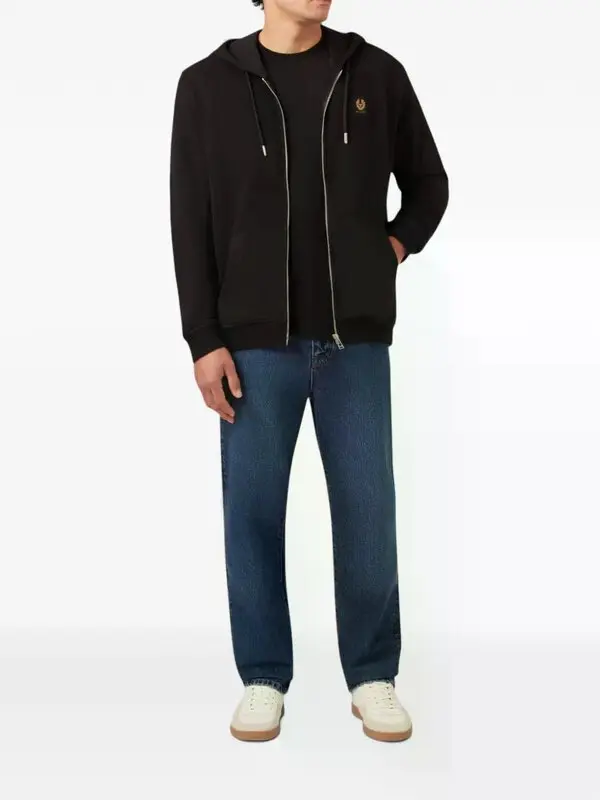 Belstaff Logo-patch Zip-up Hoodie
