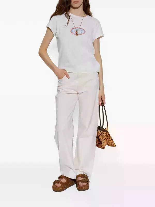 MOTHER The Lil Sinful Logo-patch T-shirt - White