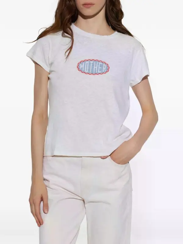 MOTHER The Lil Sinful Logo-patch T-shirt - White