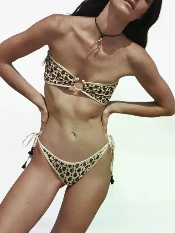 Johanna Ortiz Seawaters Paisley-print Bikini Top