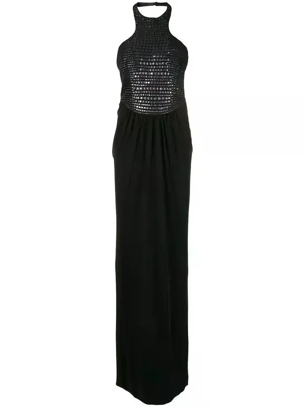 TOM FORD Embellished Halterneck Gown