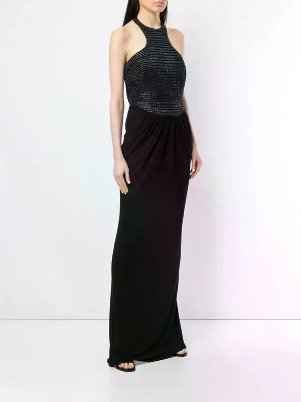 TOM FORD Embellished Halterneck Gown