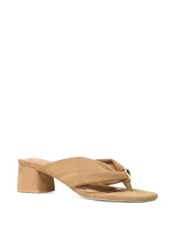 Simkhai Stella Ring-detail Suede Sandals