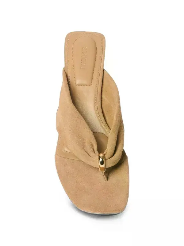 Simkhai Stella Ring-detail Suede Sandals