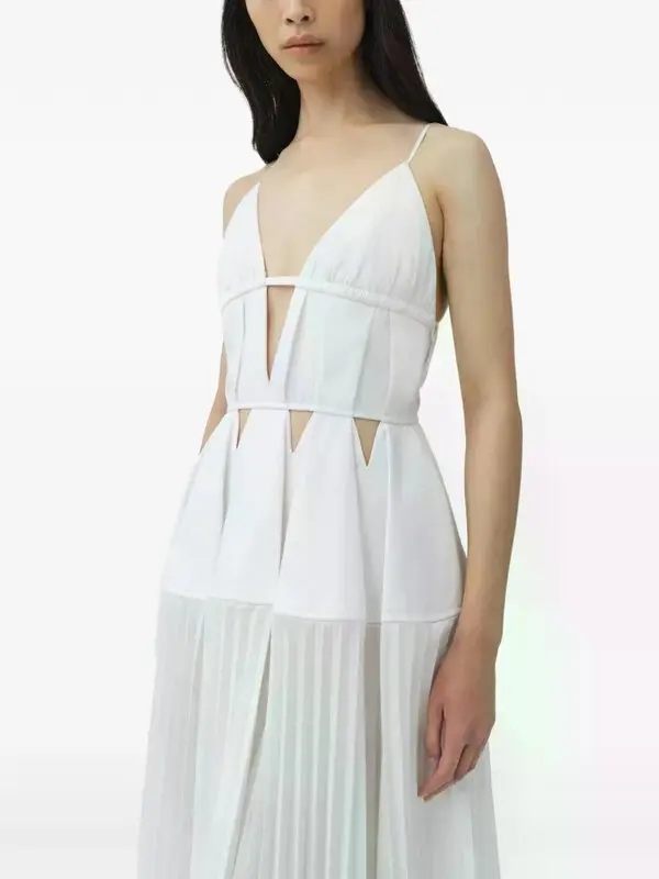 Simkhai Selene Pleated Maxi Gown