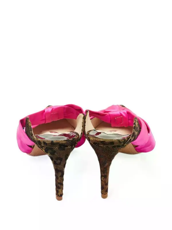 SOPHIA WEBSTER Knot-embellished Jacquard Mules