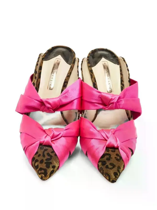 SOPHIA WEBSTER Knot-embellished Jacquard Mules
