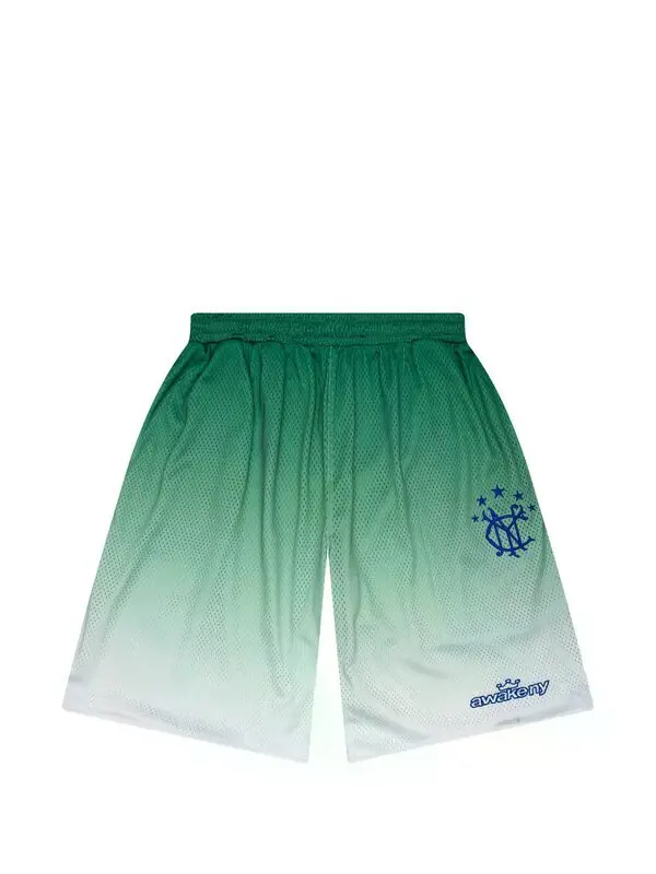 AWAKE NY Gradient Mesh Shorts - Green