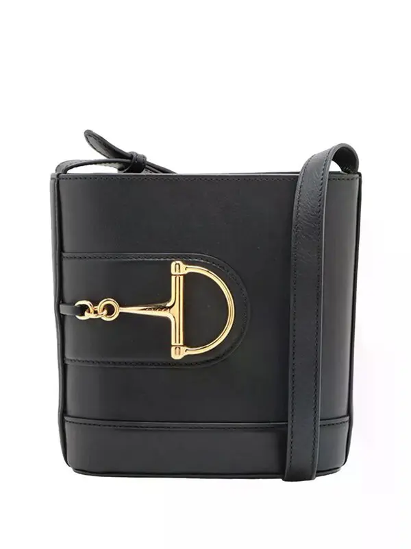 Gucci 2000-2015 Small Calfskin 73 Bucket Bag Shoulder Bag - Black