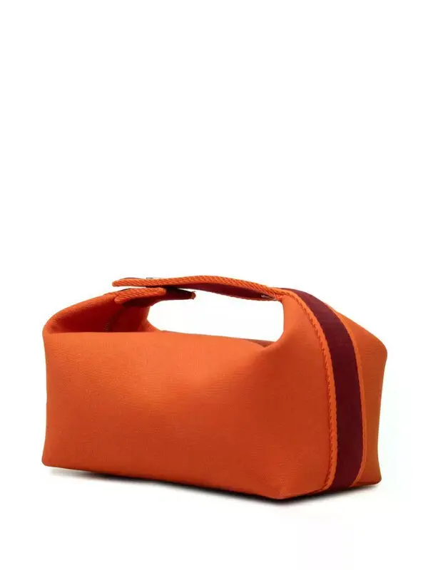 Hermès Canvas Toile Bride A Brac Vanity Bag - Orange