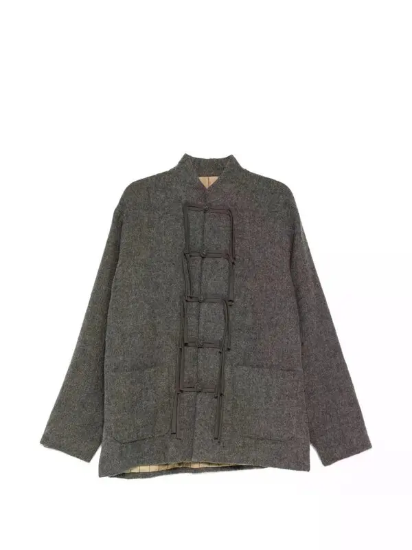 UMA WANG Virgin Wool Frog Fastening Jacket