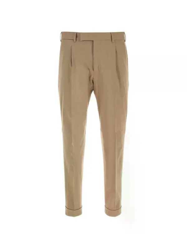PT TORINO Pleated Turned-up Trousers