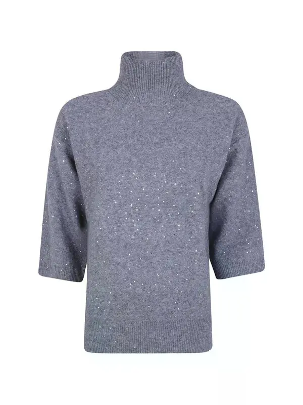 Seventy Sequin-embellished High-neck Sweater