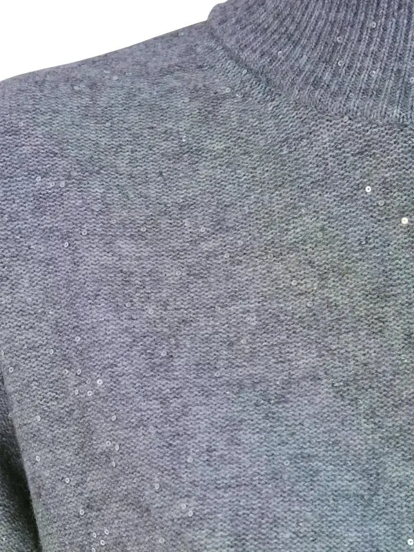 Seventy Sequin-embellished High-neck Sweater