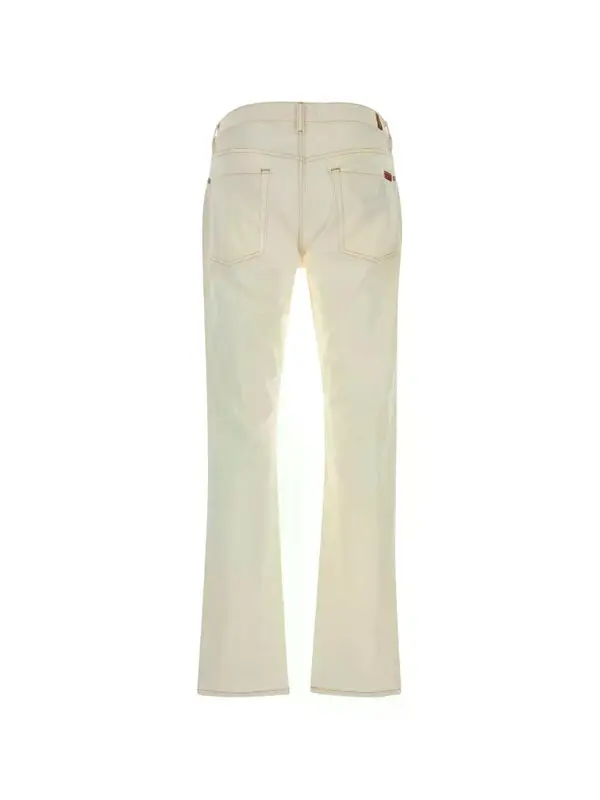 7 For All Mankind Straight Jeans With Contrast Stitching