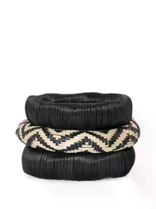 Johanna Ortiz Nomad Queen Bejuco Bangles Set Of Three