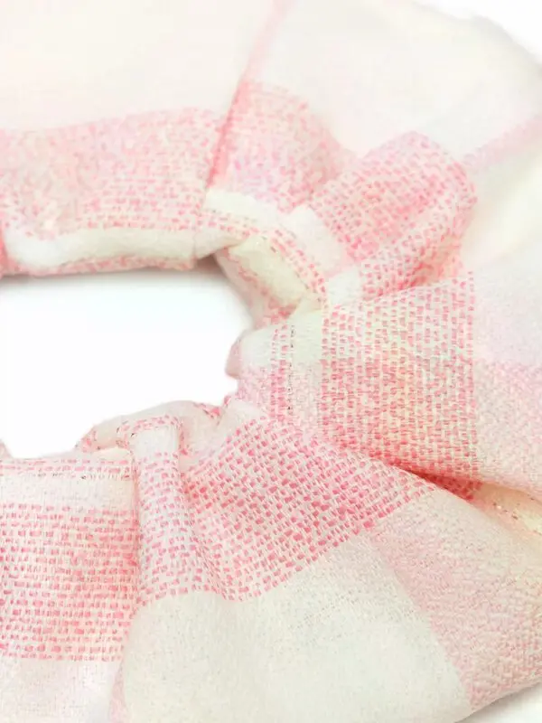 VIVIENNE WESTWOOD Orb-embroidered Check-pattern Scrunchie